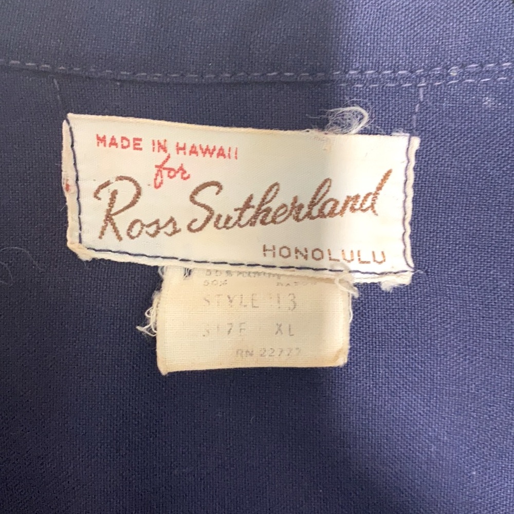 Vintage Ross Sutherland Hawaii 1950s Shirt - Gem